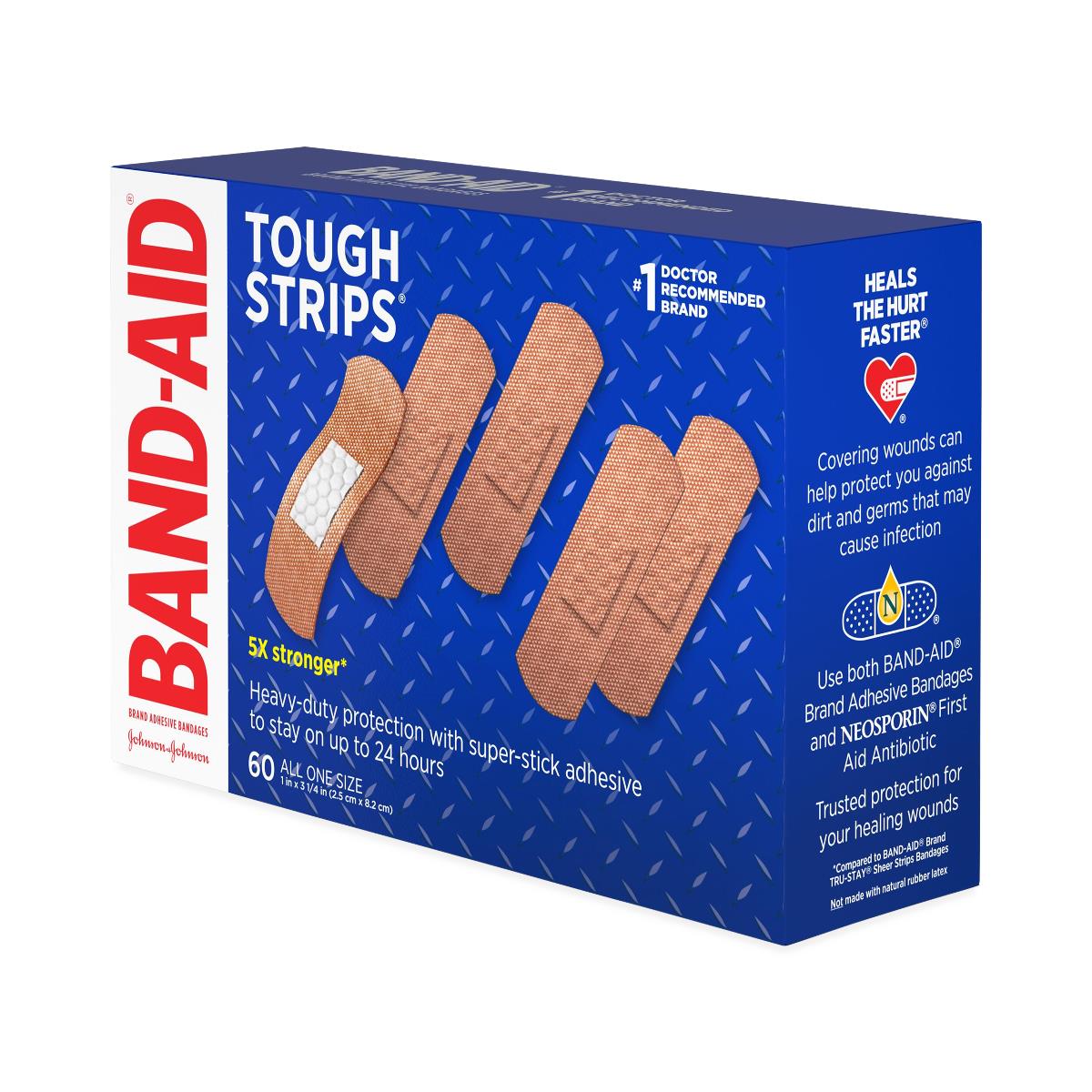 Band-Aid Tough Strips Adhesive Bandages | Medline