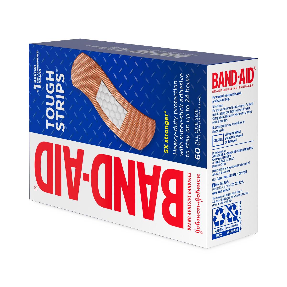 Band-Aid Tough Strips Adhesive Bandages | Medline