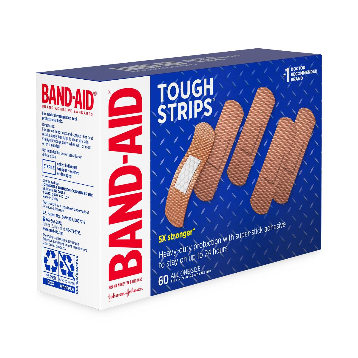 Band-Aid Tough Strips Adhesive Bandages | Medline
