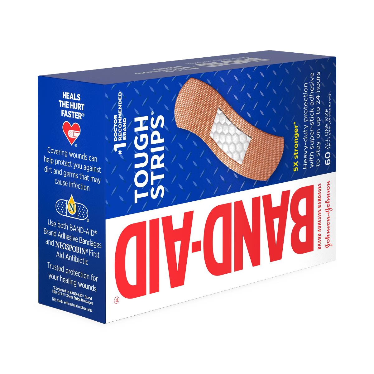 Band-Aid Tough Strips Adhesive Bandages | Medline