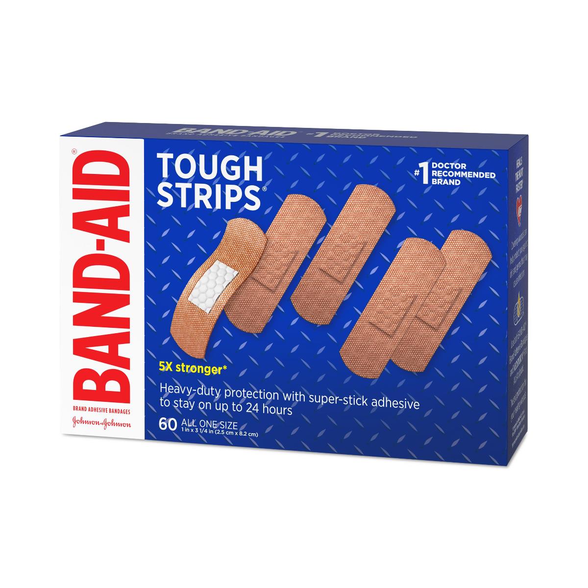 Band-Aid Tough Strips Adhesive Bandages | Medline