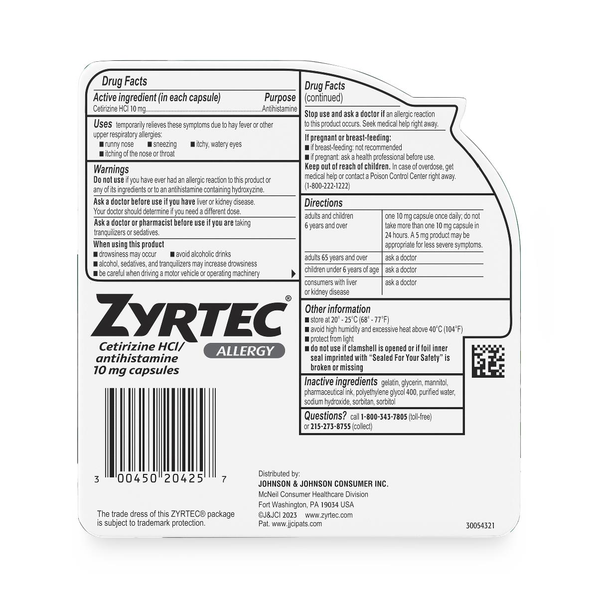 Zyrtec 24-Hour Allergy-Relief Medication | Medline