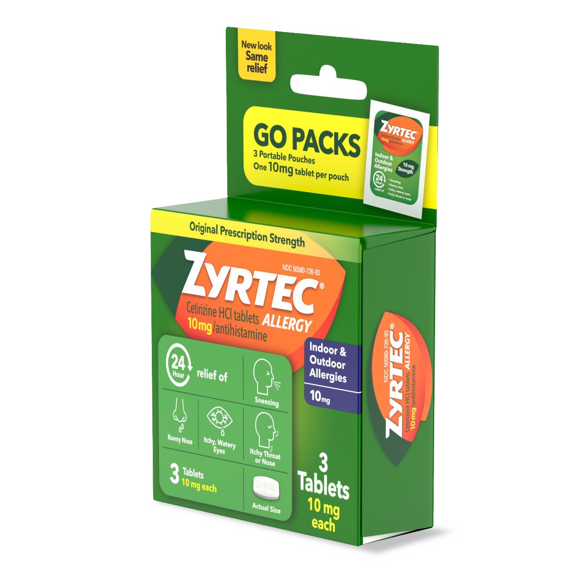 Zyrtec 24-Hour Allergy-Relief Medication | Medline