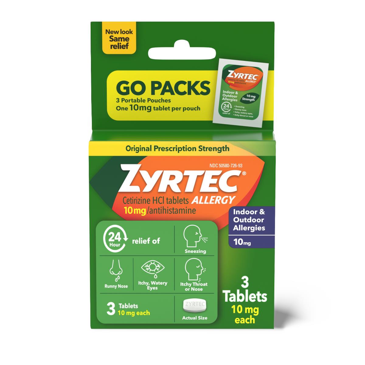 Zyrtec 24-Hour Allergy-Relief Medication | Medline