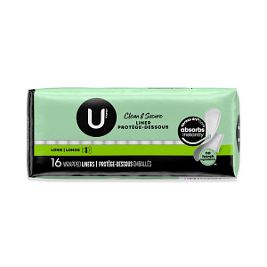 U by Kotex Clean + Secure Panty Liners | Medline