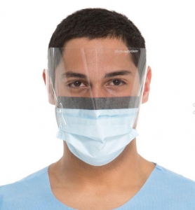 FLUIDSHIELD Level 2 Procedure Mask with Visor | Medline