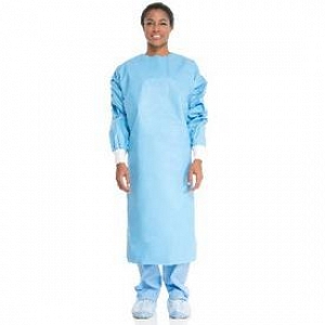 Open-Back PE-Coated SMS Isolation Gowns with Knit Cuffs | Medline ...