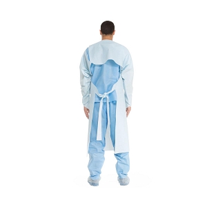 Open-Back PE-Coated SMS Isolation Gowns | Medline