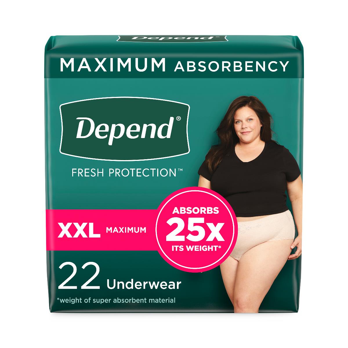 Depend FIT-FLEX Maximum Absorbency Women's Underwear | Medline