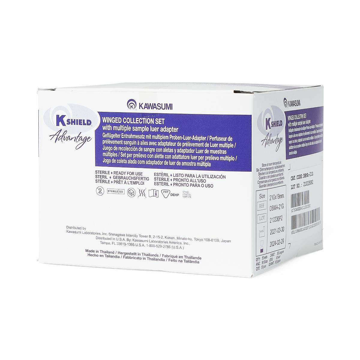 K-Shield Advantage Safety Winged Blood Collection Set | Medline