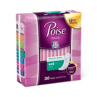 Poise Light Regular Pads | Medline