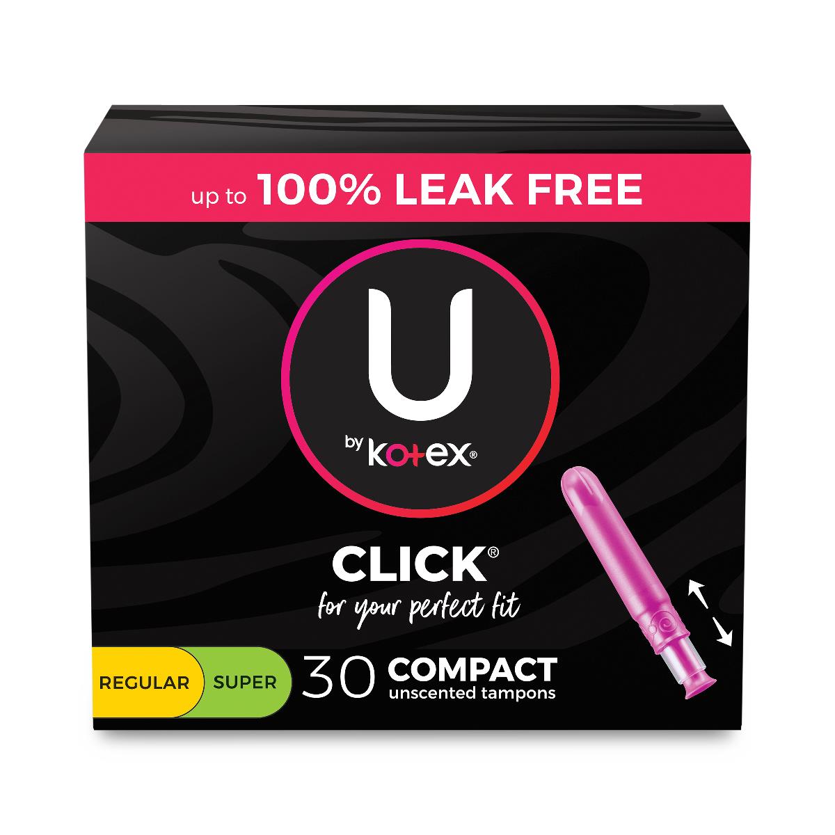U by Kotex Click Compact Tampons | Medline