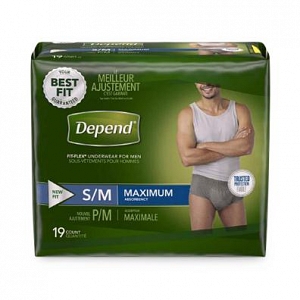 Depend FIT-FLEX Maximum Absorbency Men's Underwear | Medline Industries ...