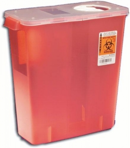 SharpSafety Containers with Hinged Lid | Medline Industries, Inc.