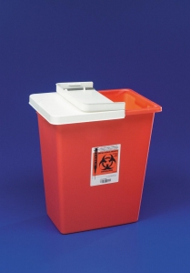 SharpSafety Containers with Hinged Lid | Medline Industries, Inc.