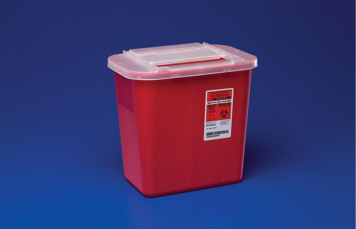 Multipurpose Sharps Container with Sliding Lid | Medline