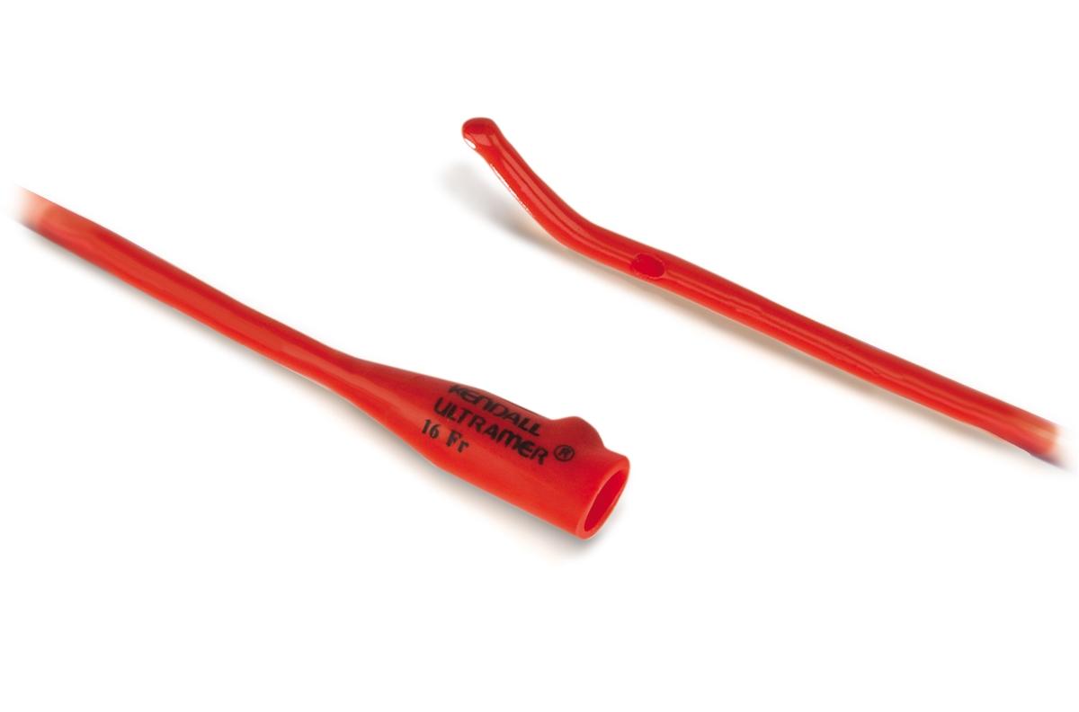 Dover Urethral Red Rubber Latex Coude Catheters | Medline