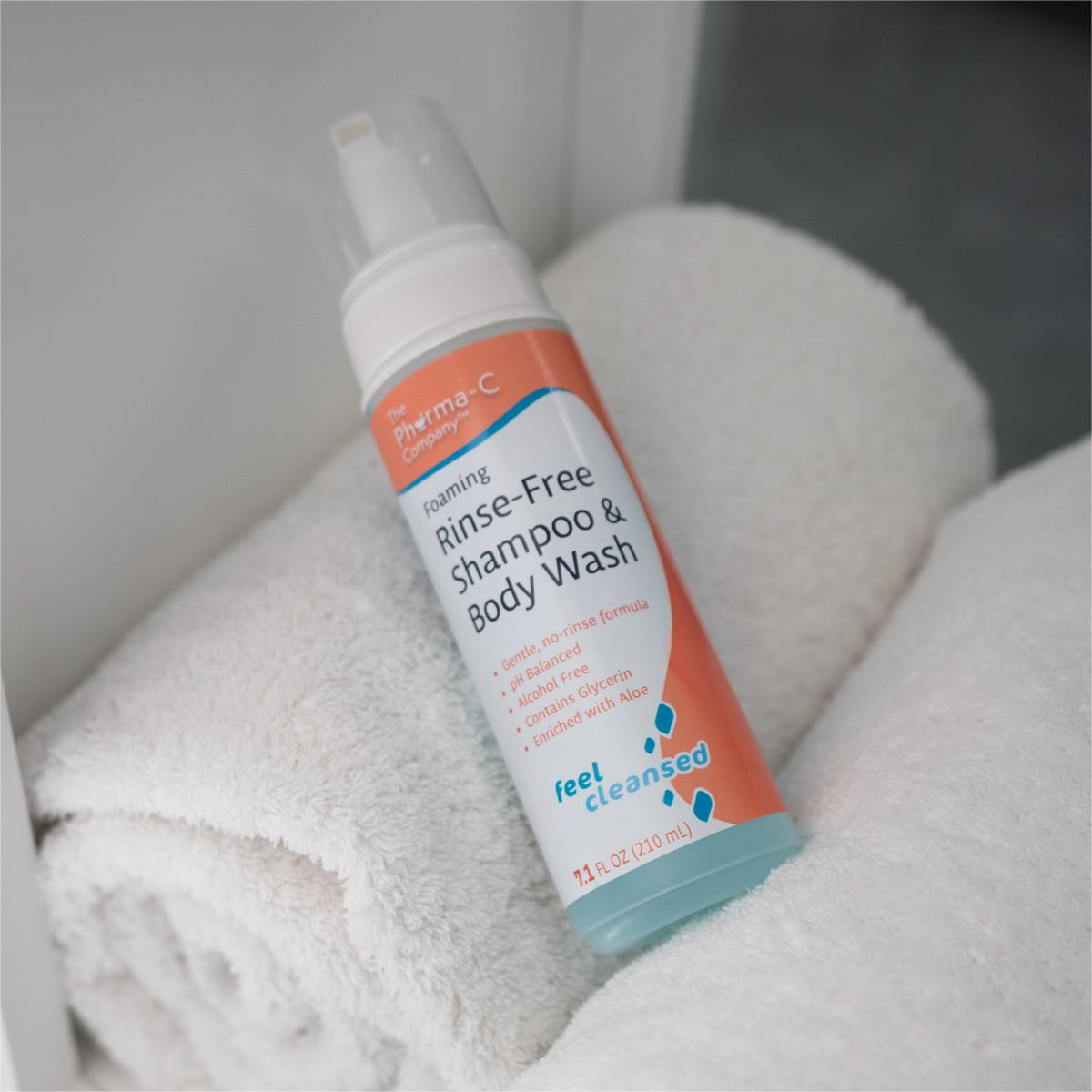 Foaming Rinse-Free Shampoo and Body Wash | Medline