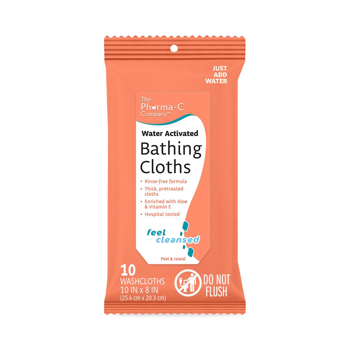 Pharma-C Water-Activated Bathing Cloths | Medline
