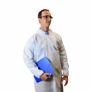 Keystone Polypropylene Pocketless Lab Coats | Medline Industries, Inc.