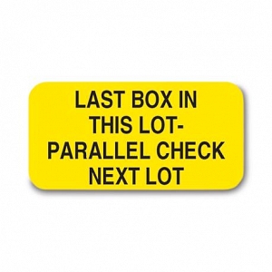 Centurion Last in Box Lot Labels | Medline