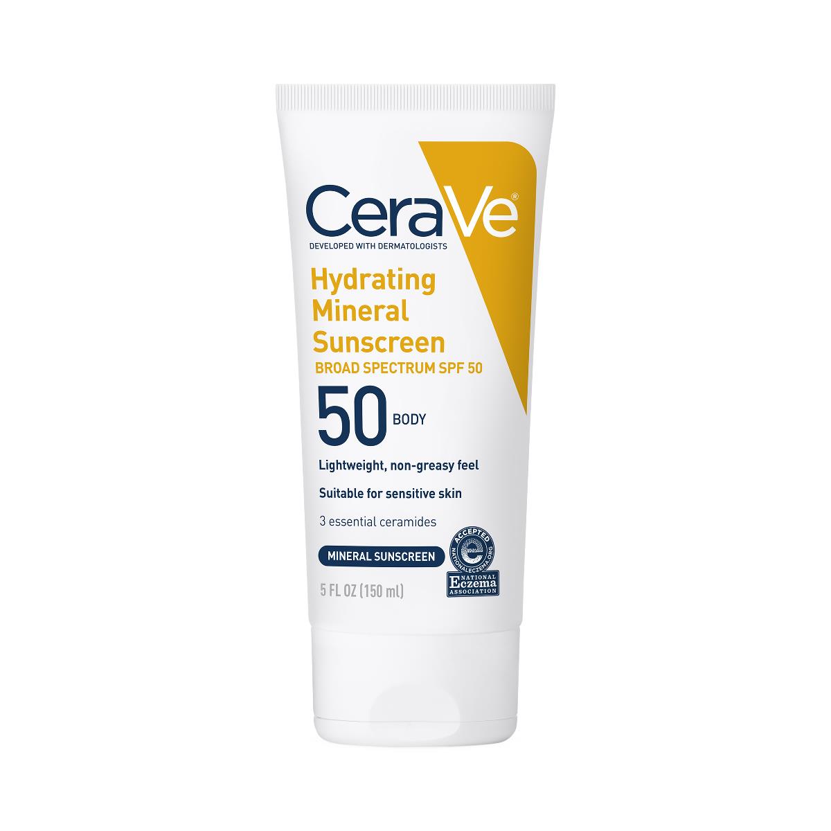CeraVe Hydrating Mineral Sunscreen with SPF 50 | Medline