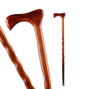Brazos Twisted Cocobolo Walking Cane | Medline