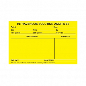 Briggs Healthcare IV Labels | Medline Industries, Inc.