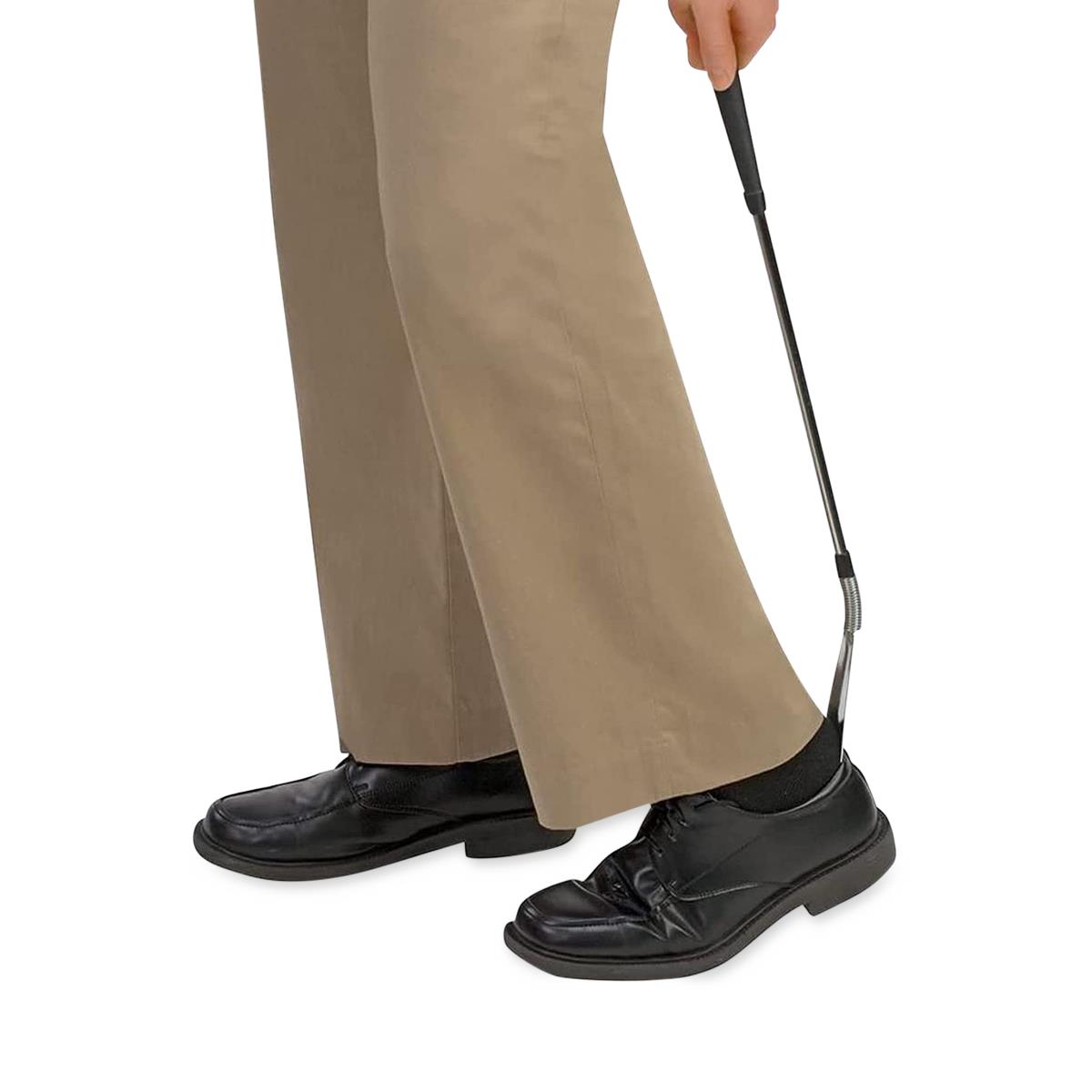 Long-Handled No-Bend Metal Shoehorns | Medline