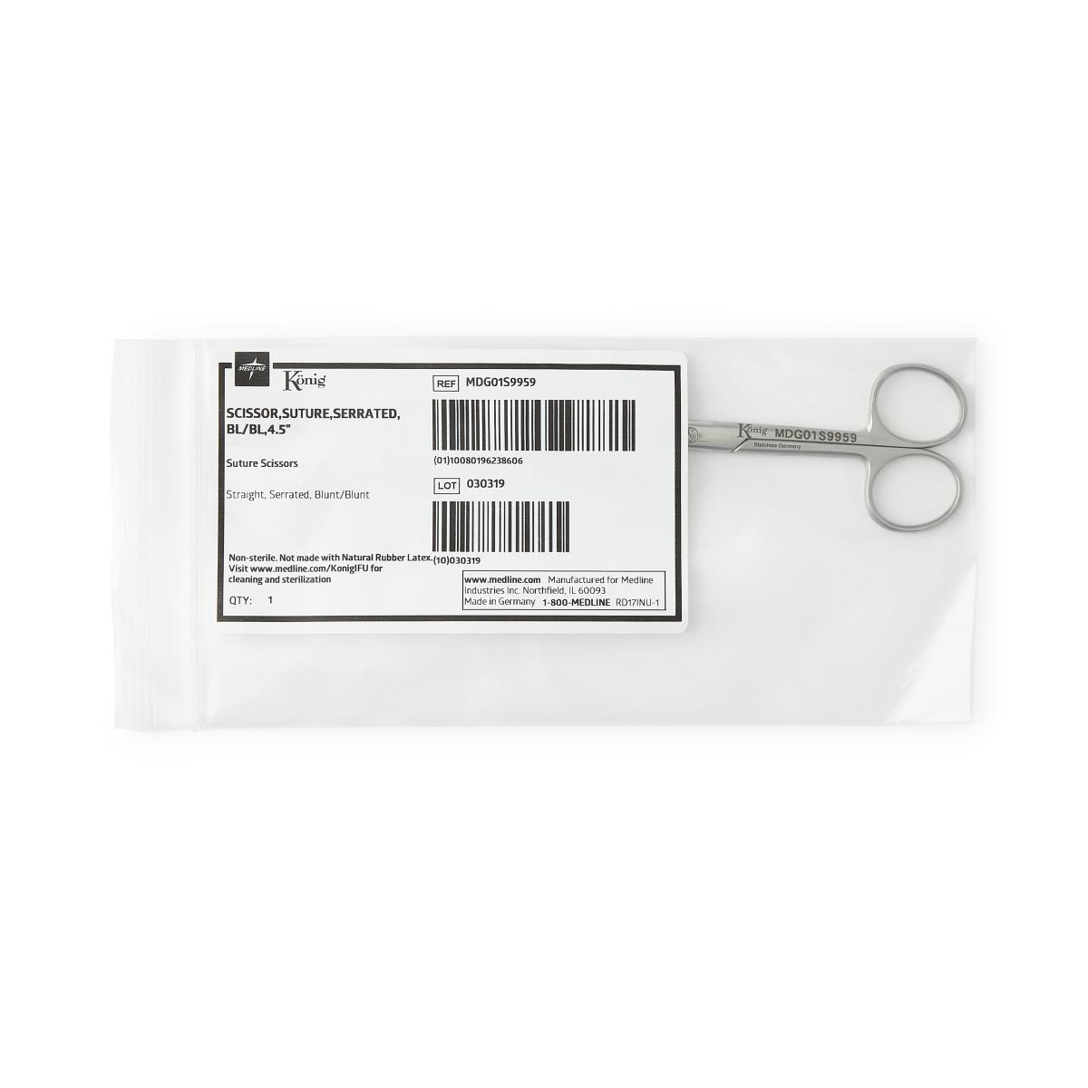 König Serrated Suture Scissors | Medline