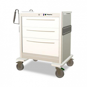 White Aluminum Treatment Carts with 3 Drawers | Medline Industries, Inc.