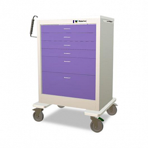 Violet Steel Medical Carts with 6 Drawers | Medline Industries, Inc.