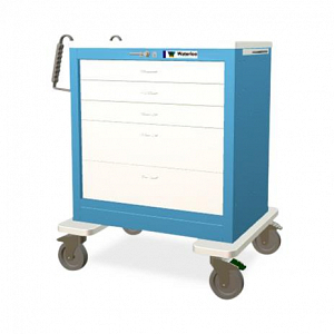 White Steel Medical Carts with 5 Drawers | Medline Industries, Inc.