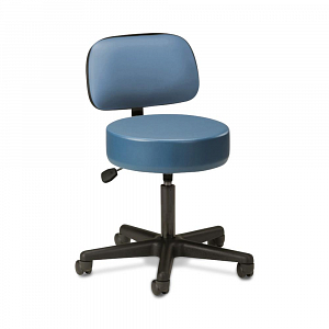 5-Leg Pneumatic Stool with Backrest | Medline Industries, Inc.