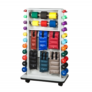 Mobile Cuff Weight, Dumbbell and Band Rack | Medline Industries, Inc.