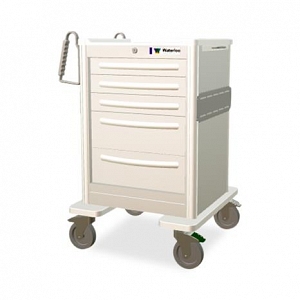 Black Aluminum Treatment Carts with 5 Drawers | Medline Industries, Inc.
