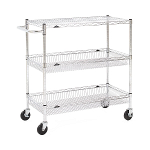 METRO Chrome Wire Basket Utility Cart | Medline Industries, Inc.