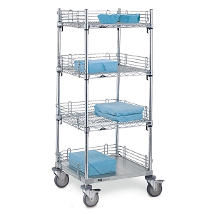 Stainless Steel Open Case Cart by InterMetro | Medline Industries, Inc.