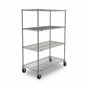 Intermetro Chrome Stem Caster Cart | Medline Industries, Inc.
