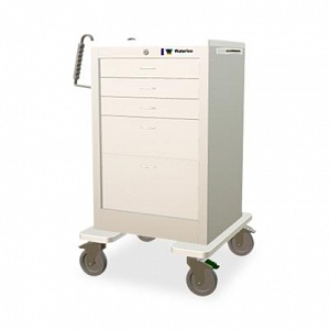 Light Grey Steel Medical Carts with 5 Drawers | Medline Industries, Inc.