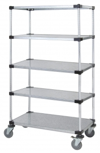 Mobile Shelf Carts with Five Solid Shelves | Medline Industries, Inc.