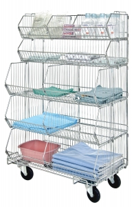 Mobile Wire Stacking Basket Unit | Medline Industries, Inc.
