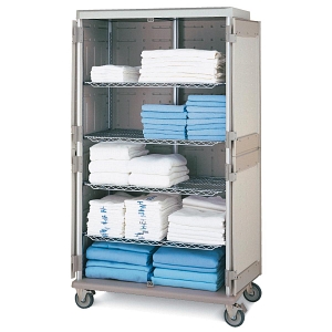 Starsys Enclosed Linen Exchange Cart by InterMetro | Medline Industries ...
