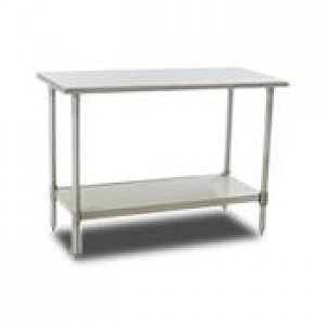 Stainless Steel Worktable with Backsplash and Under-Shelf | Medline ...