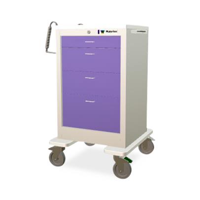 Violet Steel Medical Carts with 4 Drawers | Medline