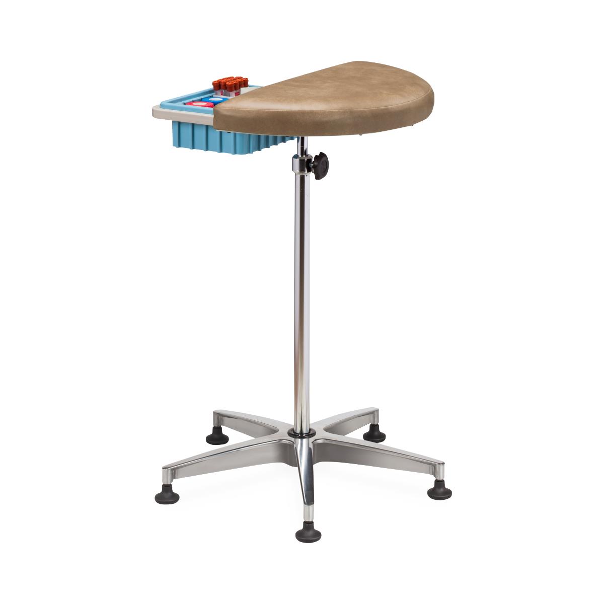 Stationary Phlebotomy Stand with Padded Vinyl Top | Medline