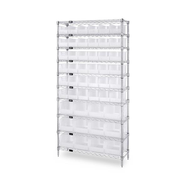 Clear-View Ultra Stack and Hang Bins and Wire Shelving Systems | Medline