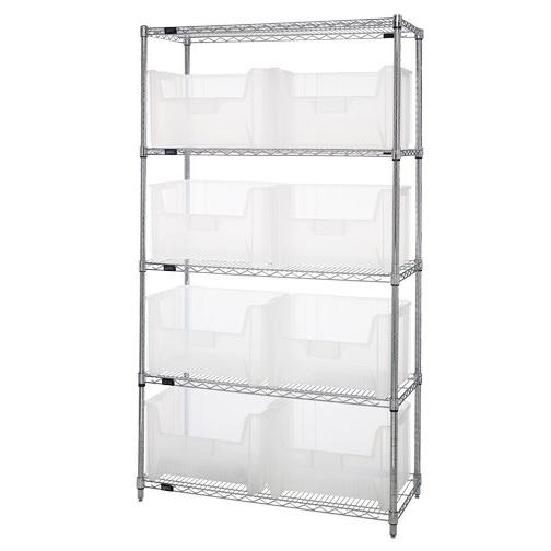 Clear-View Giant Stack Wire Shelving System | Medline