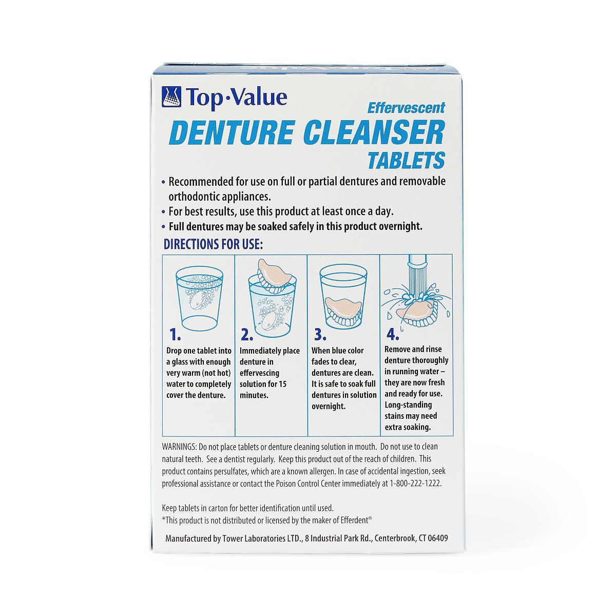 Effervescent Denture Cleanser Tablets | Medline