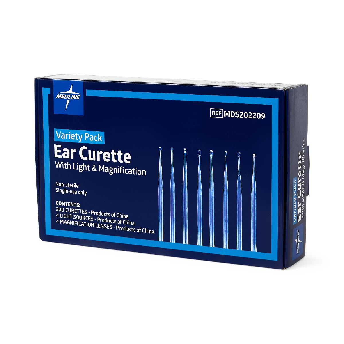 Medline Lighted Ear Curette Variety Packs | Medline